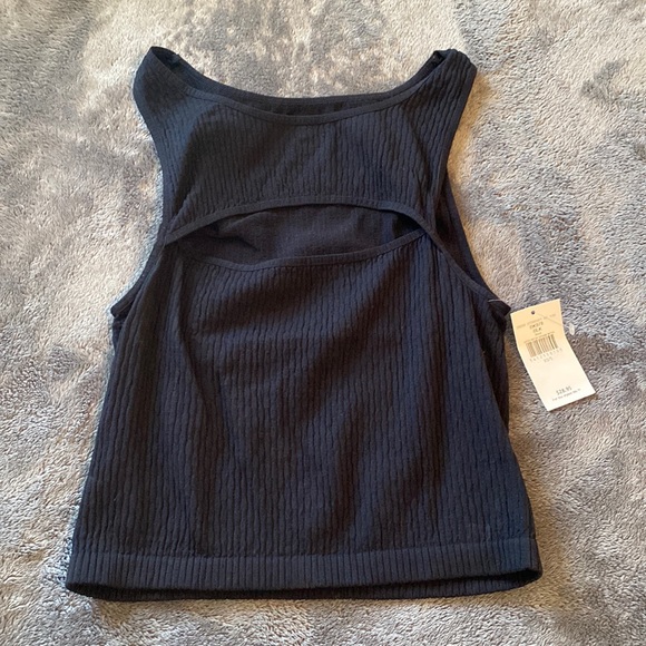 BKE | Tops | Super Stretchy And Comfy Black Tank With Cutout | Poshmark
